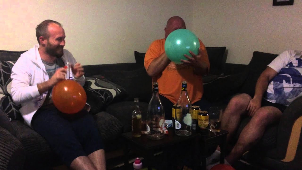 Drunk balloon popping part 2 - YouTube