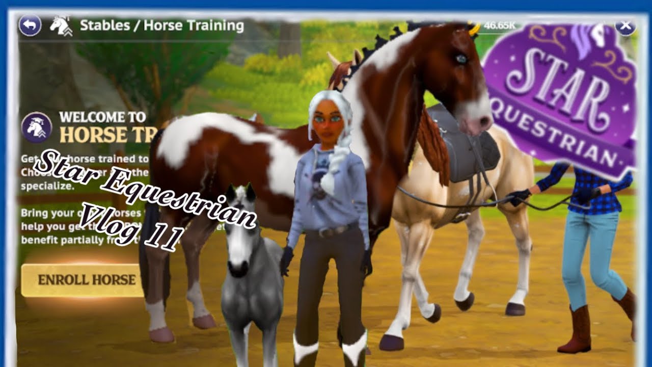 Star Equestrian Vlog [11] Leveling Up my horse, Growing Up my Foal ...