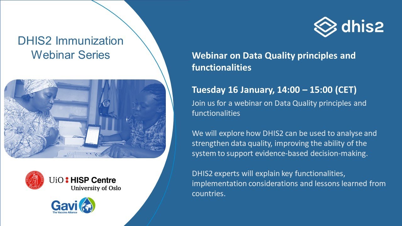 Webinar On Data Quality Principles And Functionalities Youtube