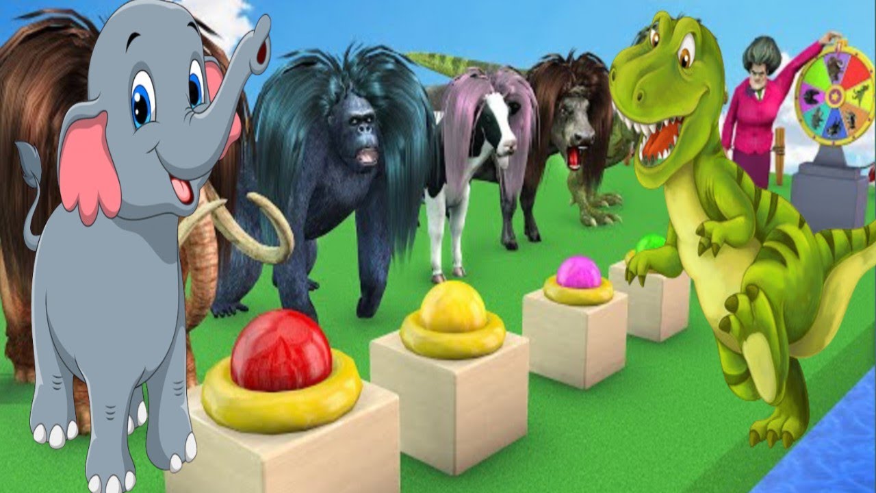 animal crossing video YouTube ll cow elephant mammoth gorila daynasor ...