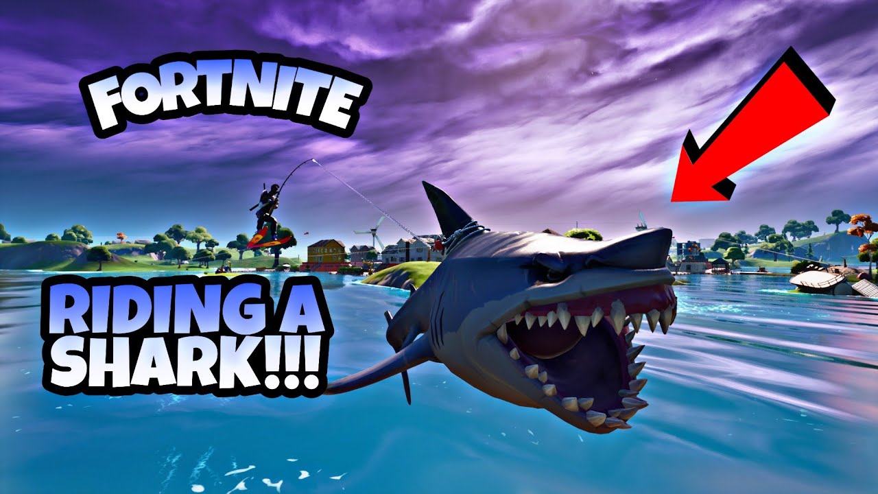 HOW TO RIDE A SHARK ON FORTNITE!!! (chapter 2 season 3) - YouTube