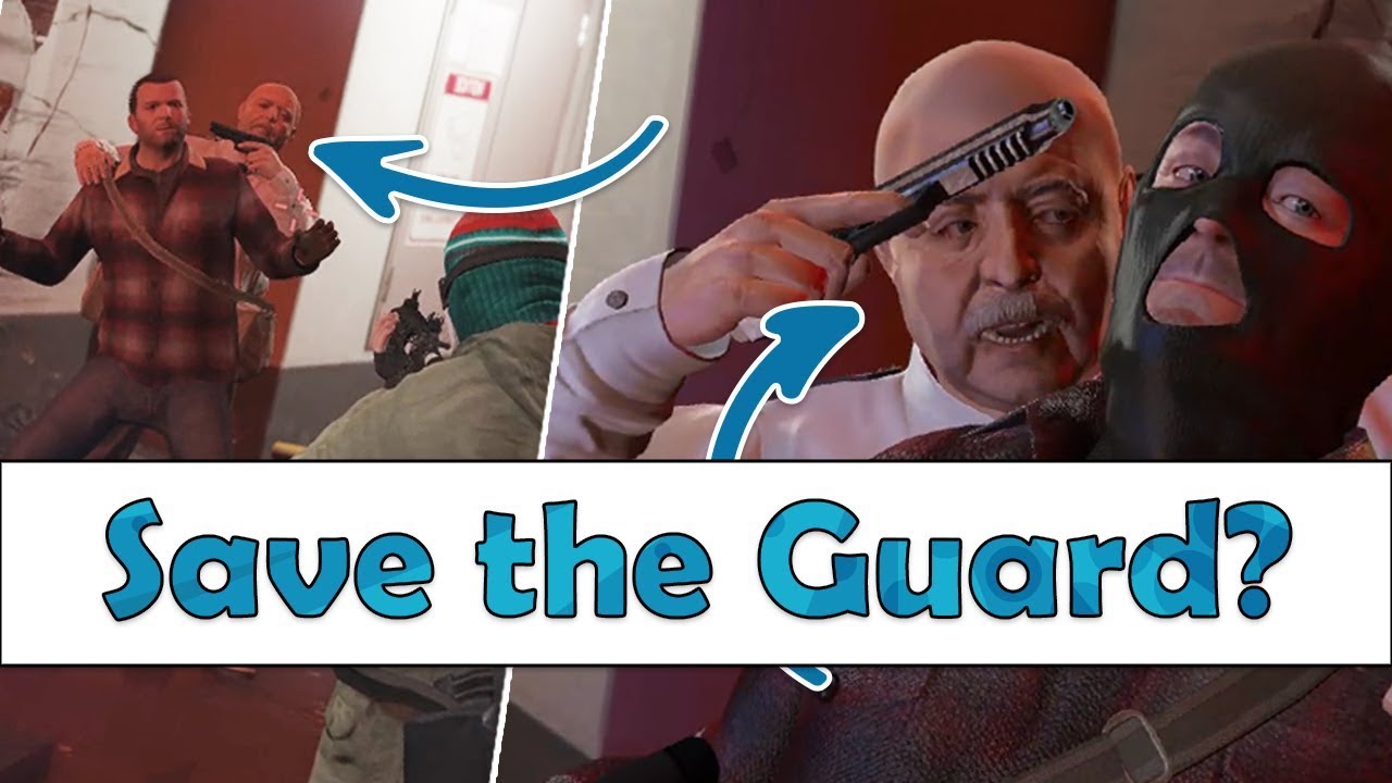 GTA 5: Security Guard in Prologue - Can he be saved WITHOUT Mods? - YouTube