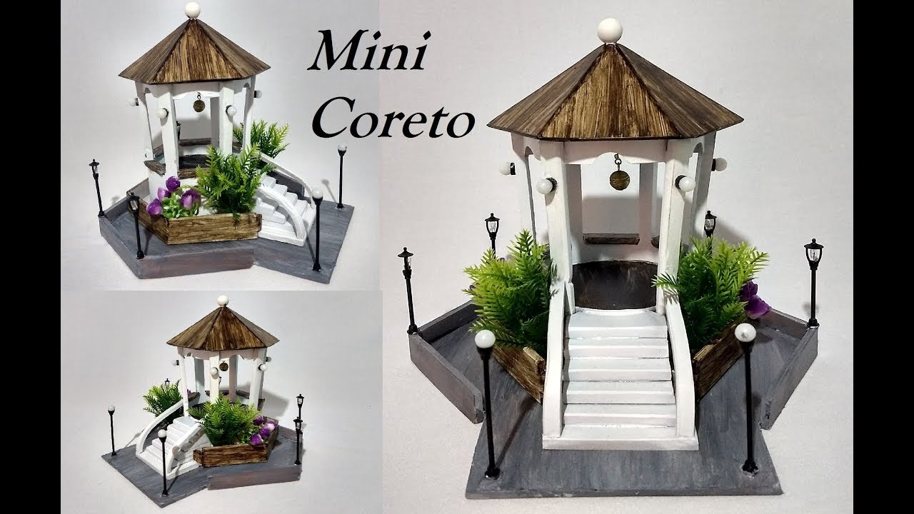 DIY Mini Coreto PVC Decoração Mini Jardins - YouTube