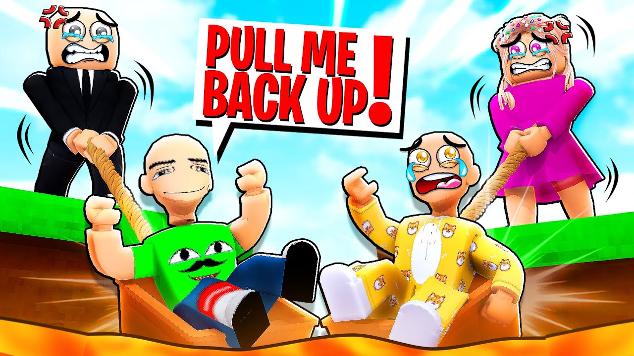 PULLING MY HEAVY FRIENDS TO VICTORY FULL GAME | Roblox Funny Moments ...