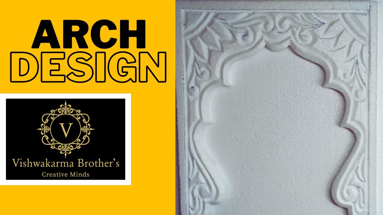 how to make mandir arch design in thermocol|thermocol decoration ...