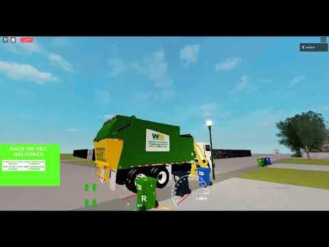 Waste Management Heil Python Doing Recycle. - YouTube