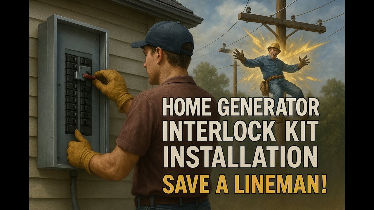 Home Generator Interlock Kit Installation - Save a Lineman's life ...