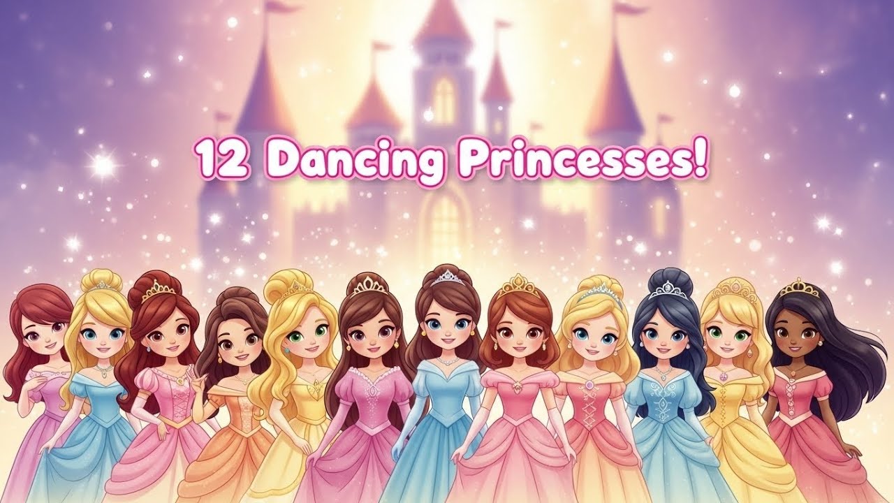 12 Dancing Princesses 👑 | Magical Fairytale Story for Kids | Bedtime ...
