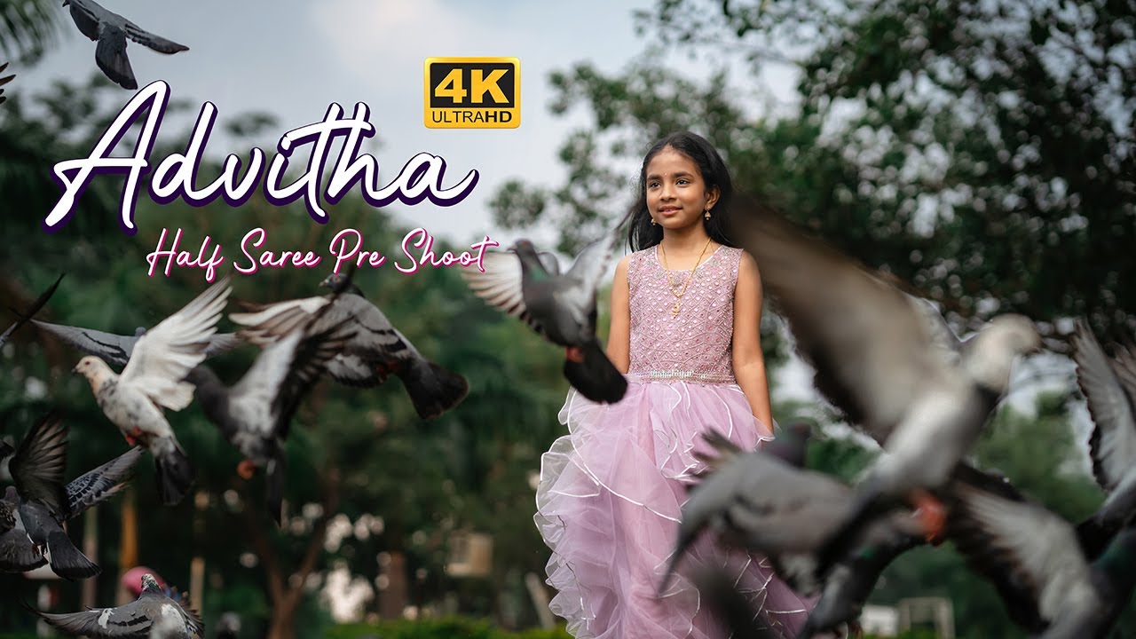 Naga Advitha || Half Saree Pre - Song Shoot || @mycapturesap - YouTube