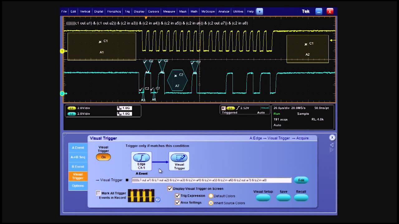 Tektronix MSO/DPO5000B vs. Agilent MSO/DSO-X 4000A: Visual Trigger ...