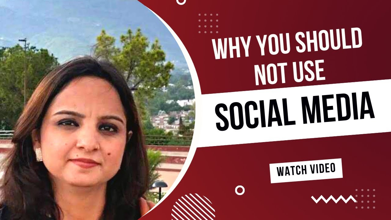 Why you should NOT use SOCIAL MEDIA!!!! - YouTube