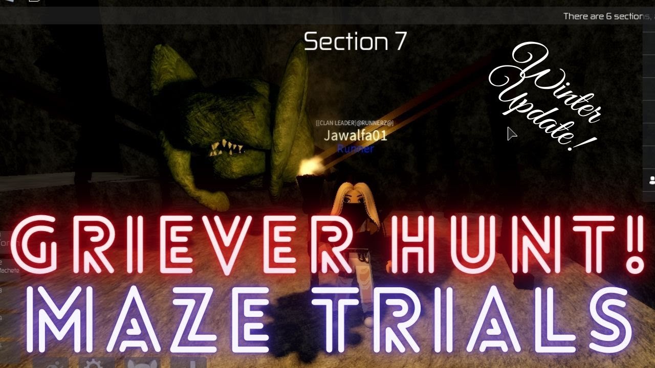 Winter Updated! How to Kill Grievers in Maze Trials game at Roblox ...