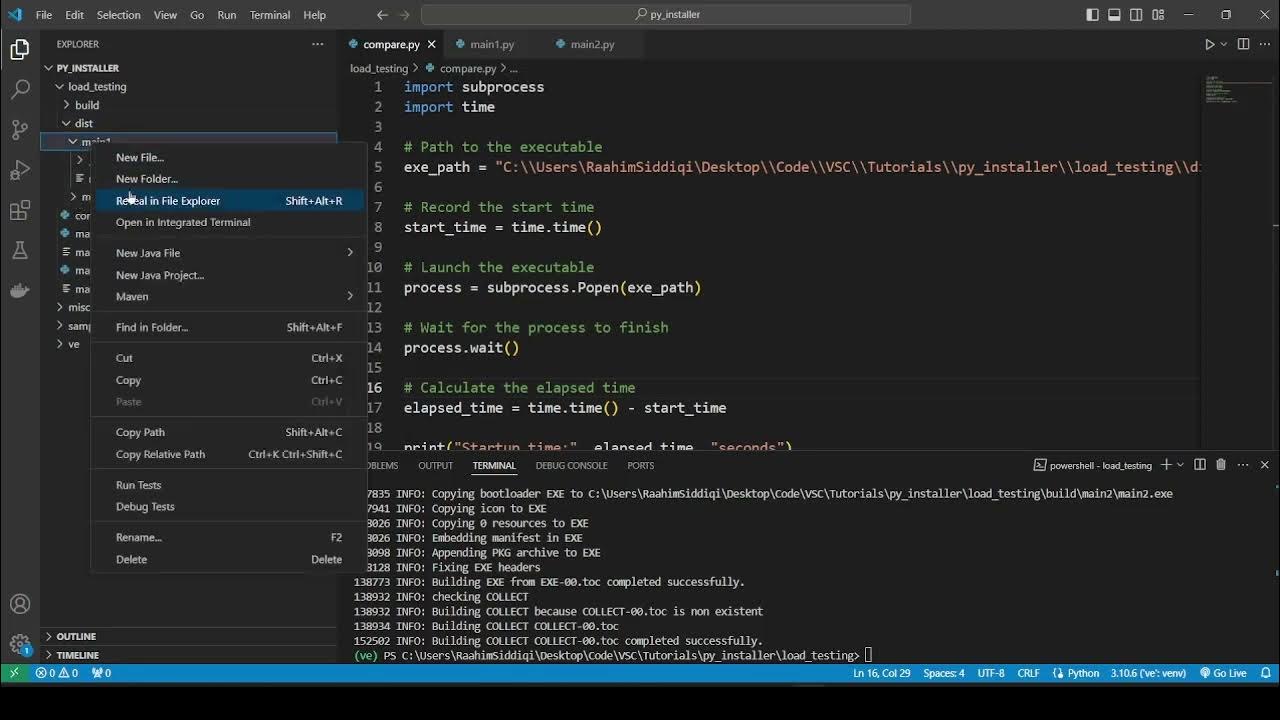 Lazy Loading Modules in Pyinstaller to Speed Up Load Time - YouTube