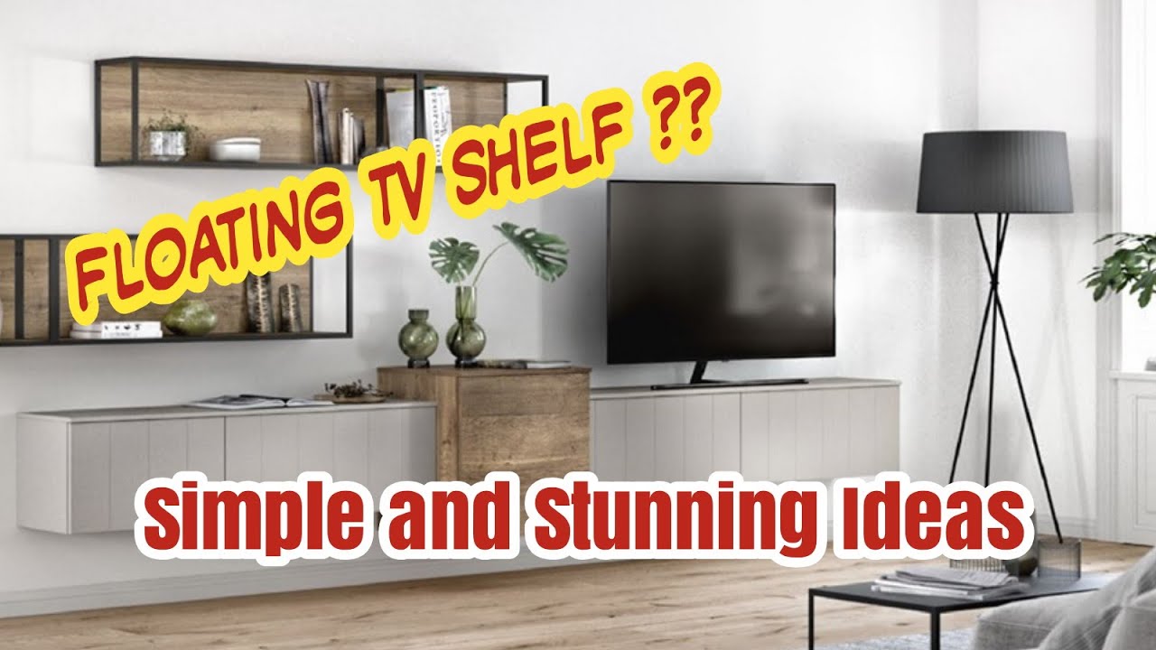 Floating TV Shelf, Stunning and Simplicity (redesign) Realistic Render ...