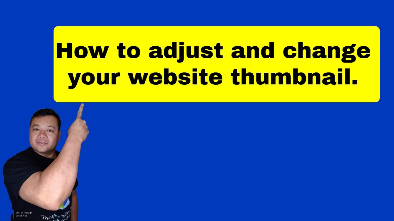 How to adjust and change your thumbnail - YouTube