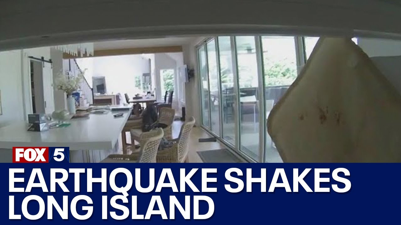 Magnitude 4.8 earthquake shakes Long Island - YouTube