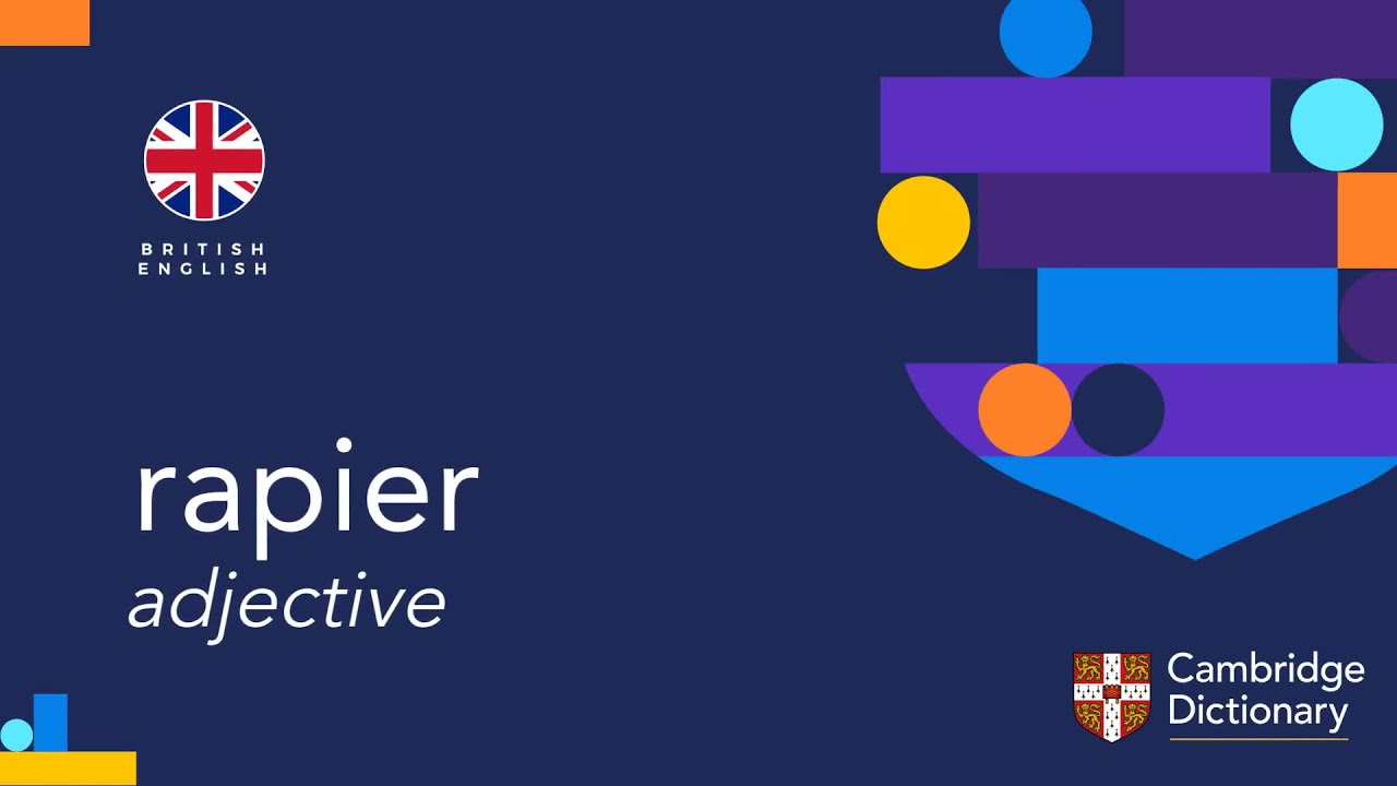 How to pronounce rapier | British English and American English ...