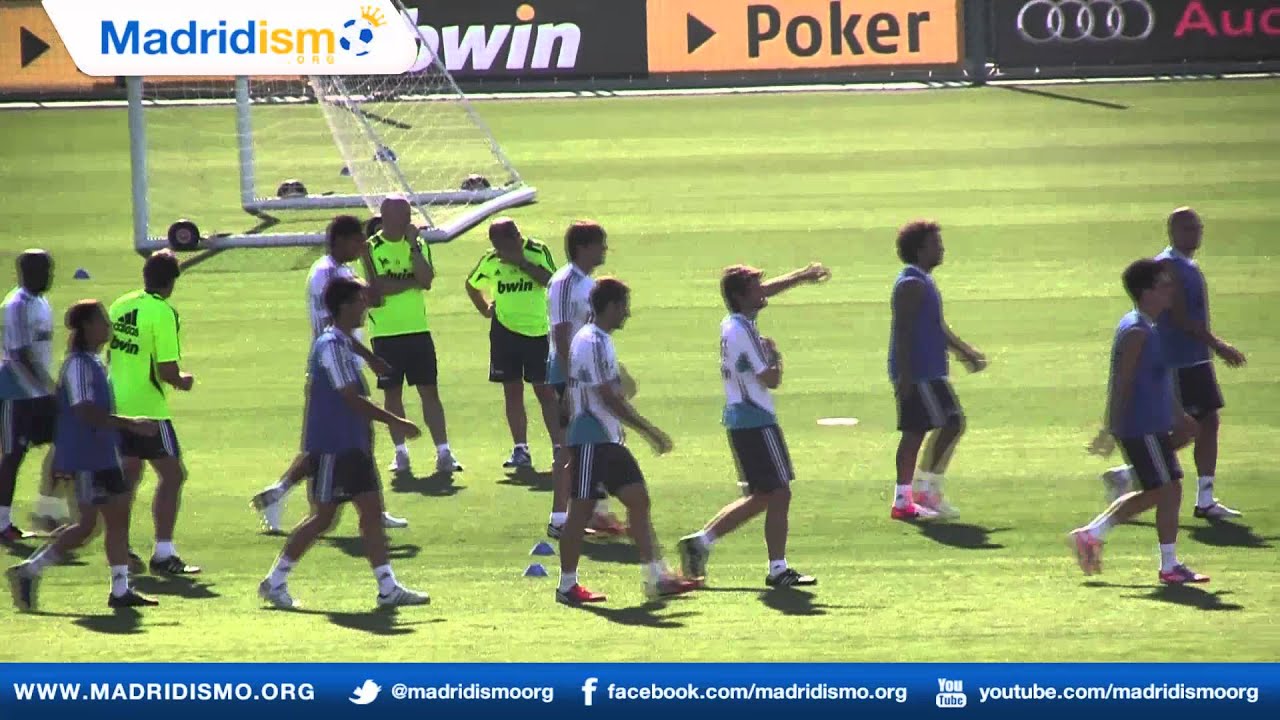 Real Madrid First Team Training: More Warm-Ups - YouTube