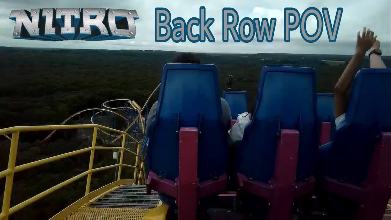 Nitro Good Hyper Coaster Back Row POV July 2021 - Six Flags Great ...