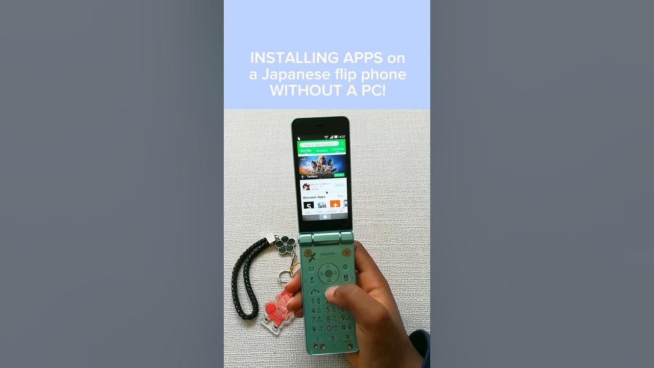 (PART 3) 3 ways to install apps on a japanese flip phone without a pc! #keitai #sharp aquos 2 ...