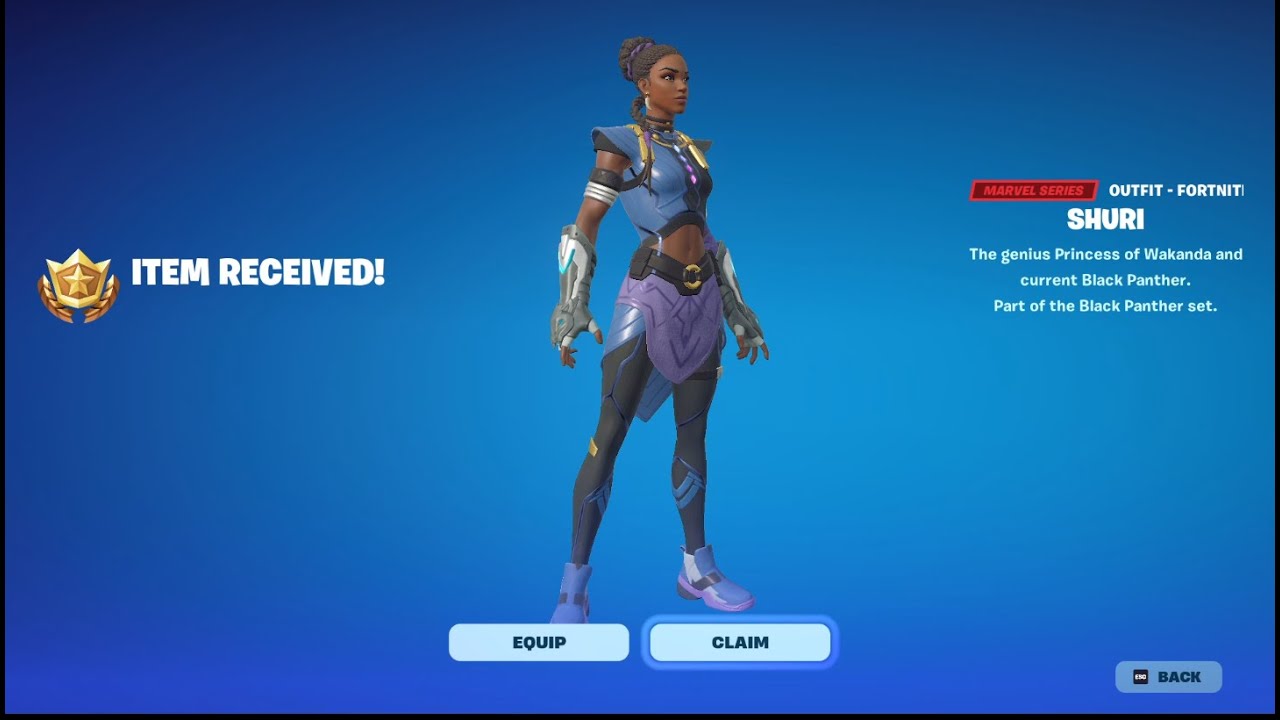 I Unlocked *Shuri* in Fortnite! - YouTube