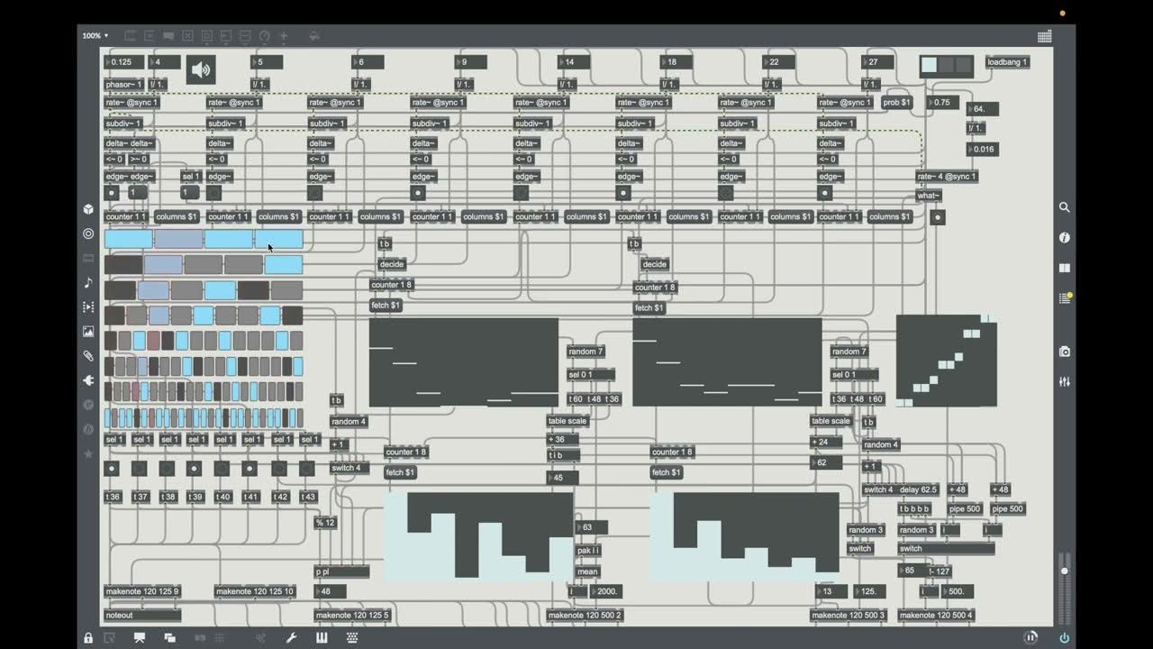 Digidust0000 - polyrhythmic sequencer from max/msp to ableton - YouTube