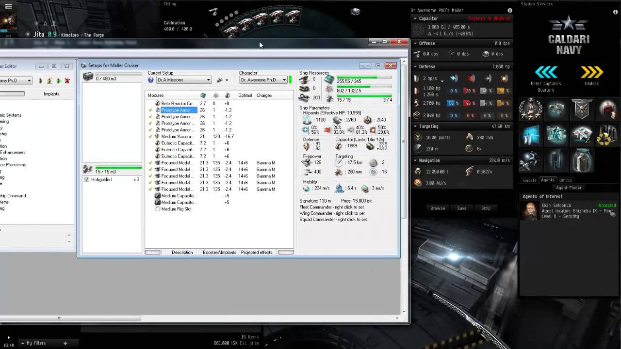 EVE Online: Setting up Missions (Getting to Null Sec) - YouTube