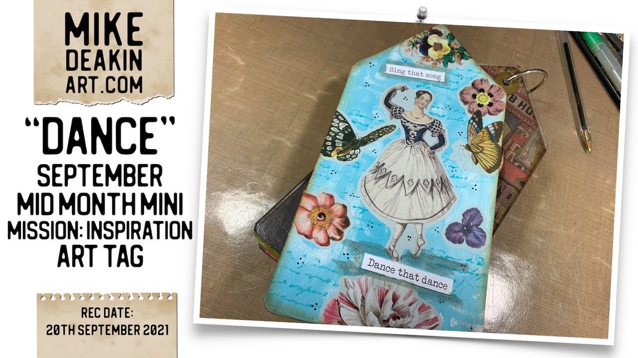 "Dance" September Mid Month Mini Mission: Inspiration Art Tag. - YouTube