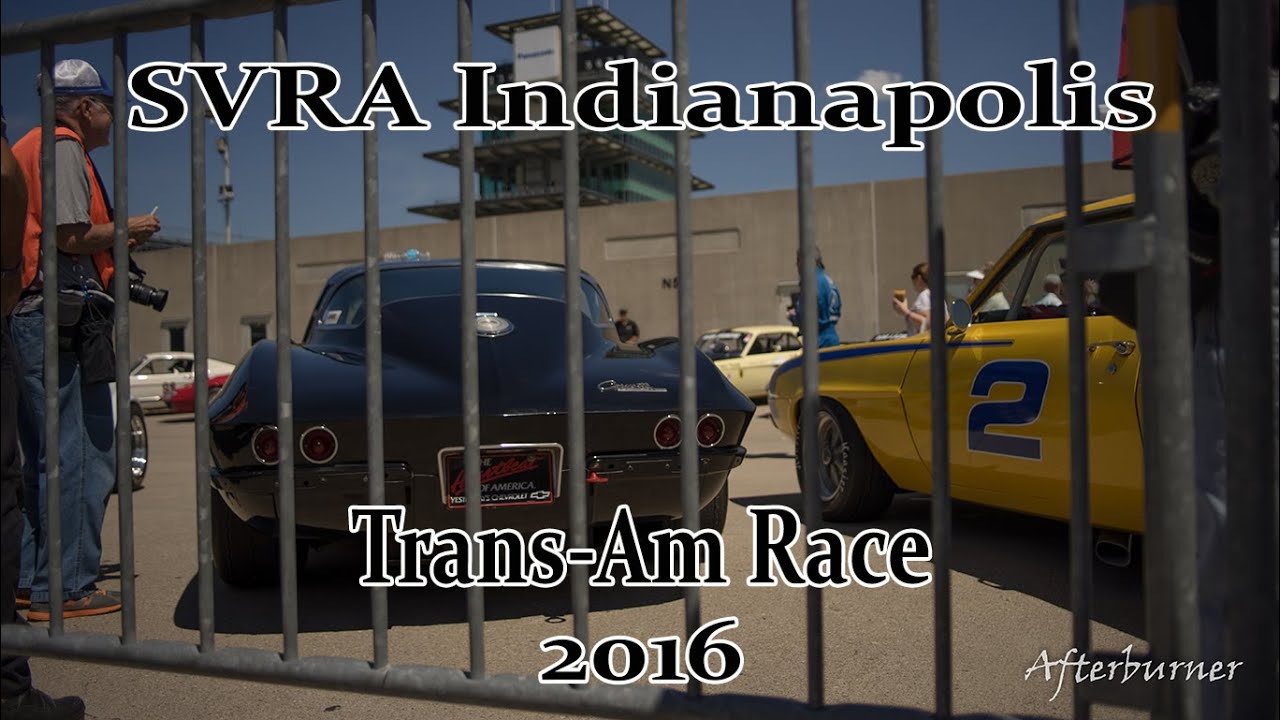 SVRA Indianapolis Trans-am Pro-Amateur Race 2016. CRP Camaro - YouTube