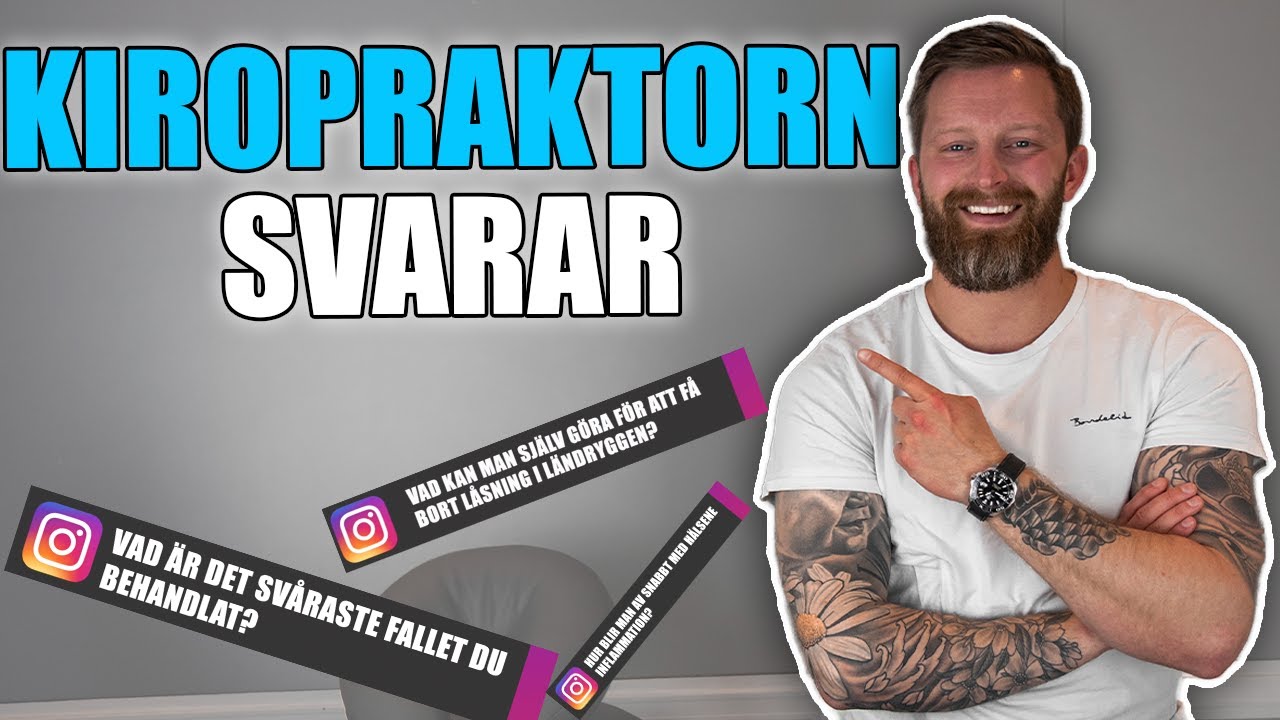 Kiropraktor Niklas Andersson Svarar - YouTube