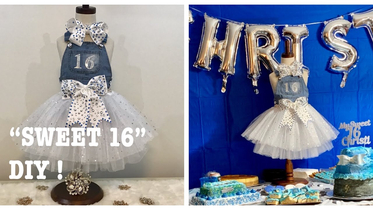 Birthday party DIY/Sweet 16 Birthday party/SHE LOVED IT!/CAKE TABLE ...