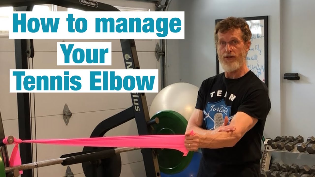 Care and maintenance of tennis elbow for fencers - YouTube