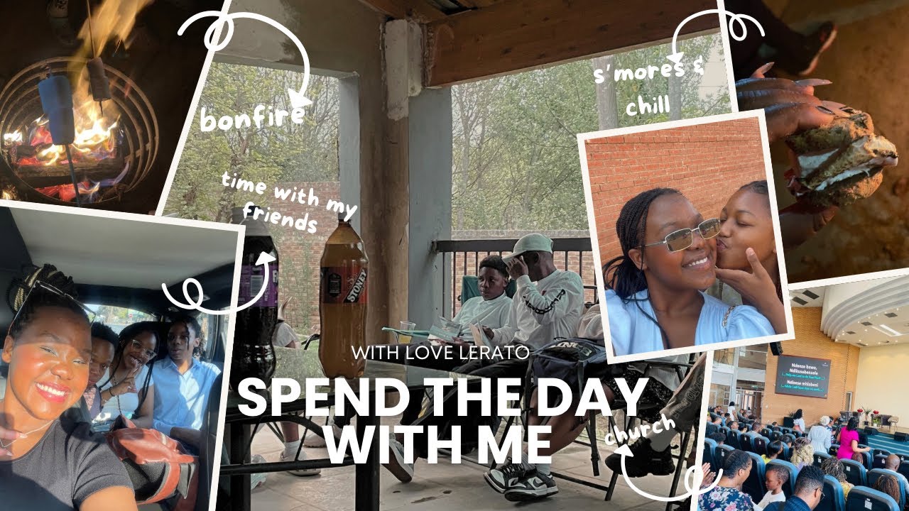 spend the day w me|friends, s’mores & chill, church - YouTube