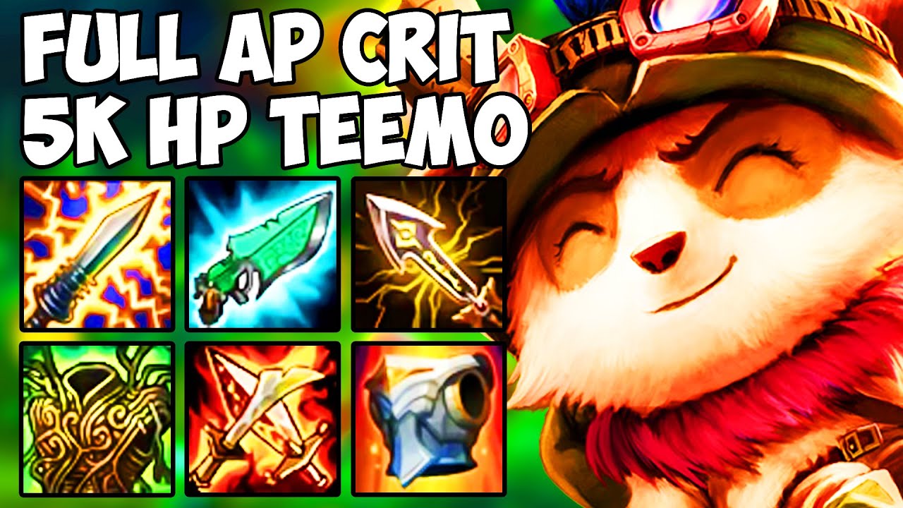 FULL AP CRIT 5K HP TEEMO MONTAGE - YouTube