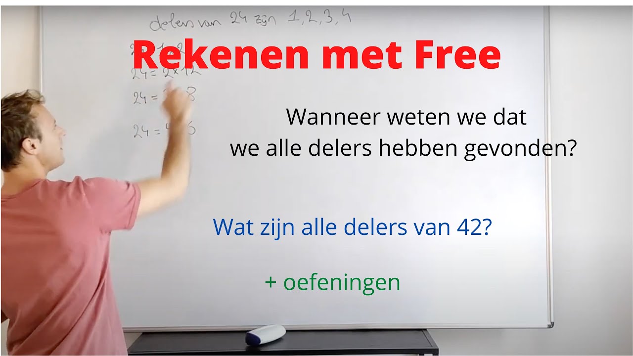 Rekenen met Free 33 - Delers van een getal les 2 - YouTube
