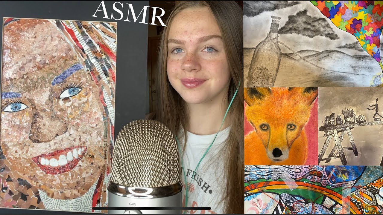 ASMR Explaining my Art Work - YouTube