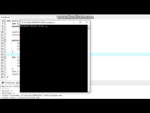 [C++ Programming]-Making an Average Counting using Array - YouTube