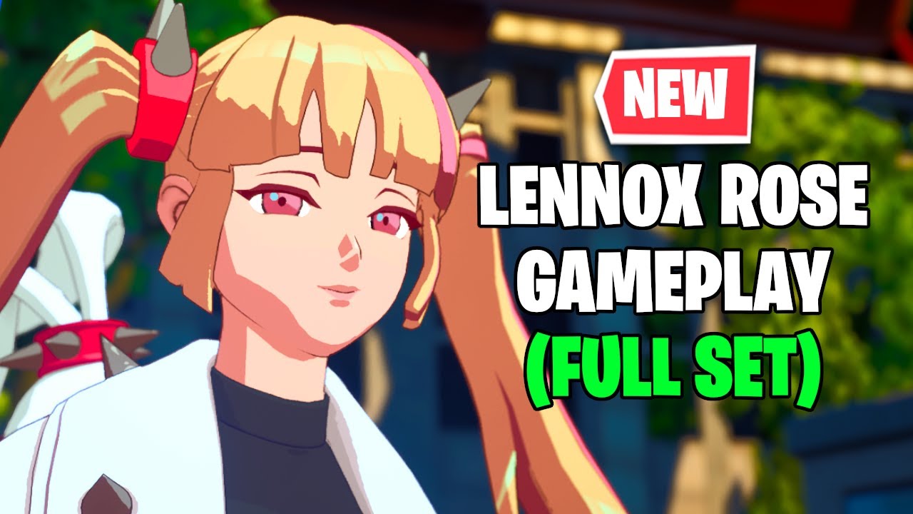 New Lennox Rose Skin Gameplay Full Set Fortnite Season 4 Battle Pass Youtube