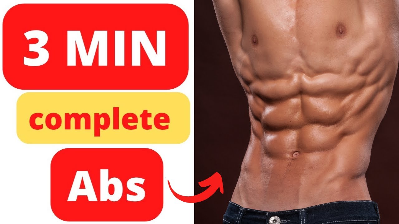 complete abs workout at home | 3 MIN SIXPACK AB WORKOUT // six pack abs ...