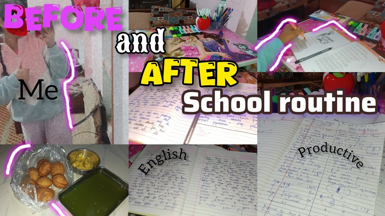 Before and after school routine | 11th Grader | Study until success ...