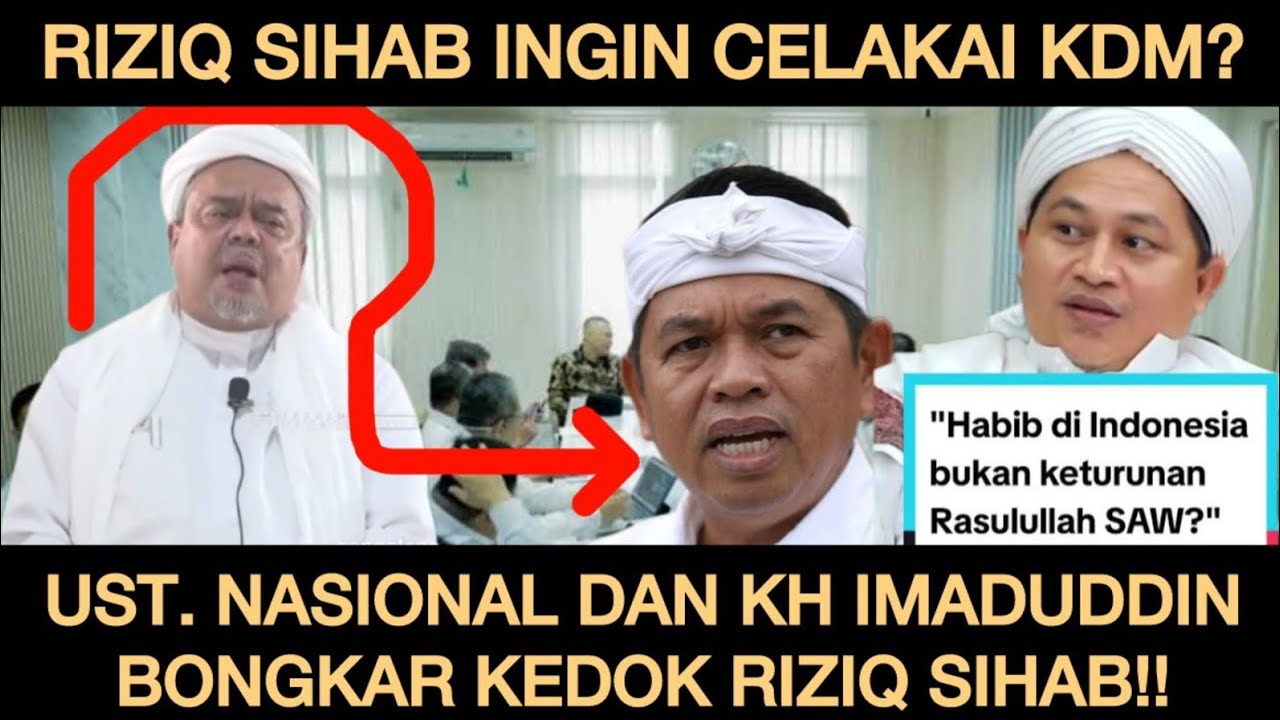 KANG DEDI DICELAK4I HABIB RIZIQ SIHAB? UST. INI BONGKAR KEDOK RIZIQ? KH ...