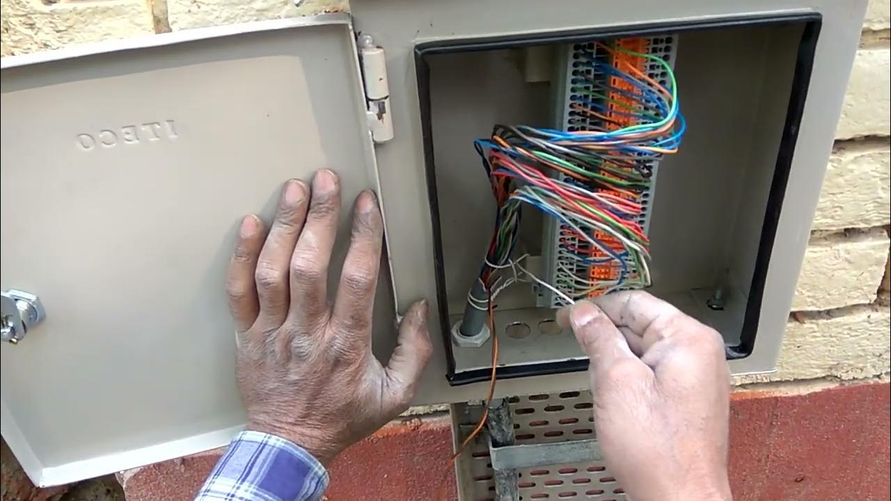 20 pair old model telephone cable color code D.B connection for wagon ...