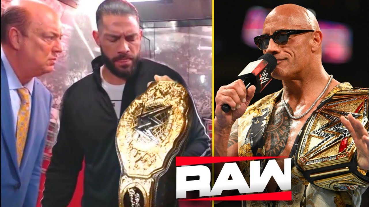 Roman Reigns And The Rock New World Champions - Roman Reigns Winning ...