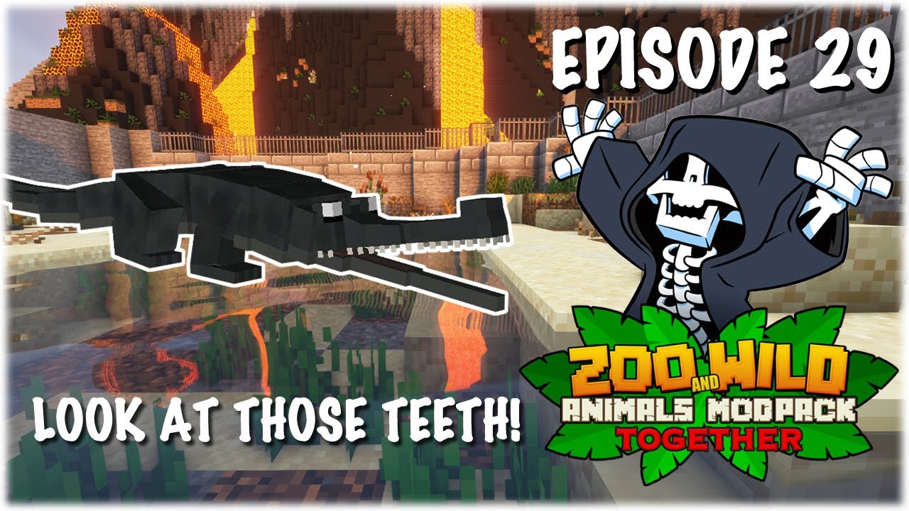 The Indian Gharial Exhibit! - Minecraft SMP: Zoo and Wild Animal (ZAWA ...