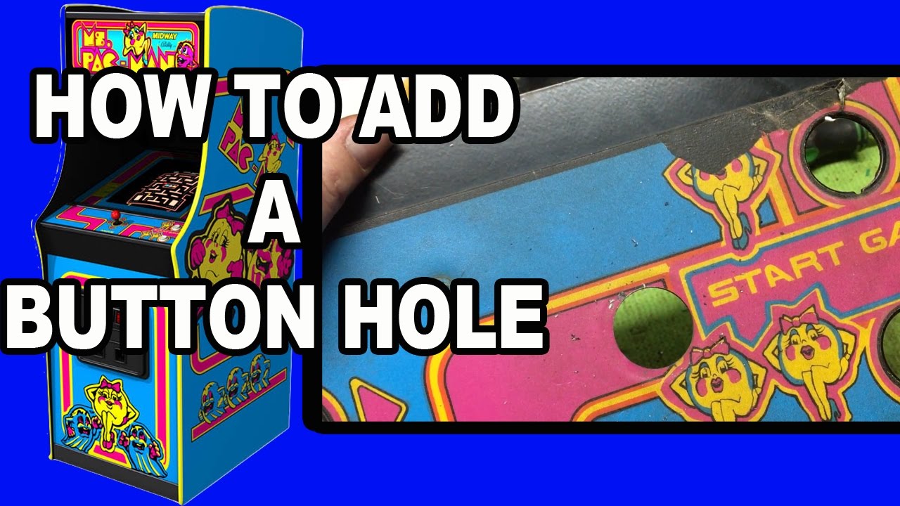 Arcade Route VLOG - How to add a button hole to an metal control panel ...