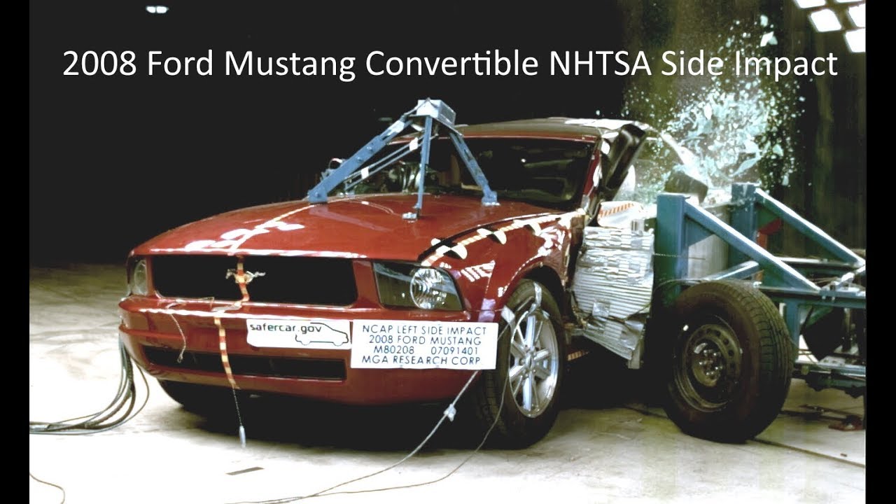 2007-2009 Ford Mustang Convertible (w/ Side Airbags) NHTSA Side Impact ...