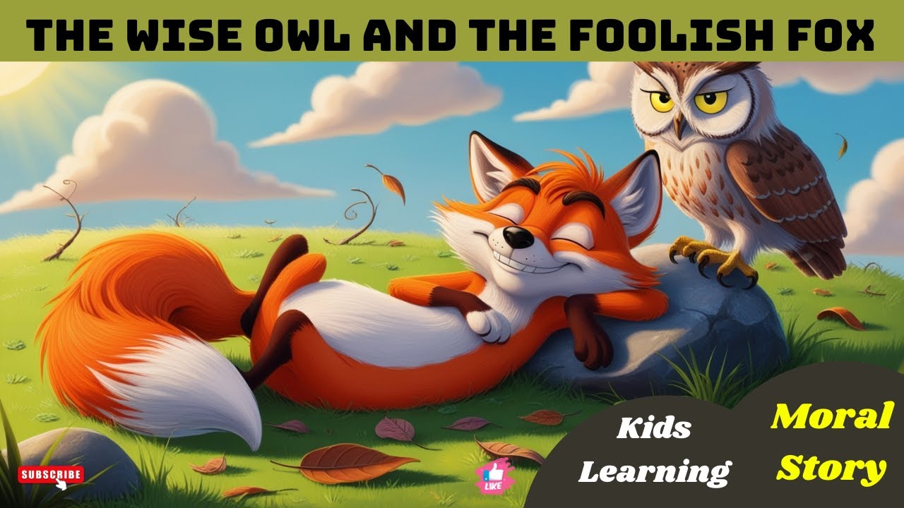 The Wise Owl and the Foolish Fox | A Lesson Of Hard Work | Moral Story ...
