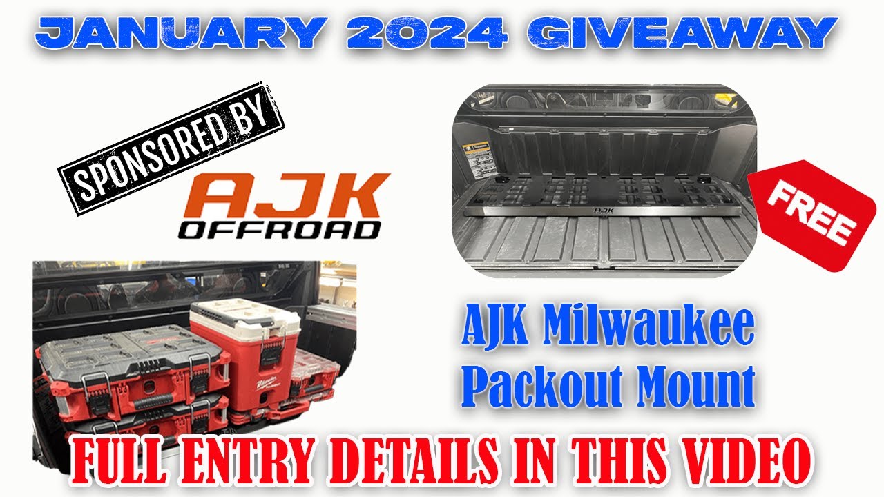 AJK Packout Mount Giveaway Details & How to Enter #AJKOffroad #giveaway ...