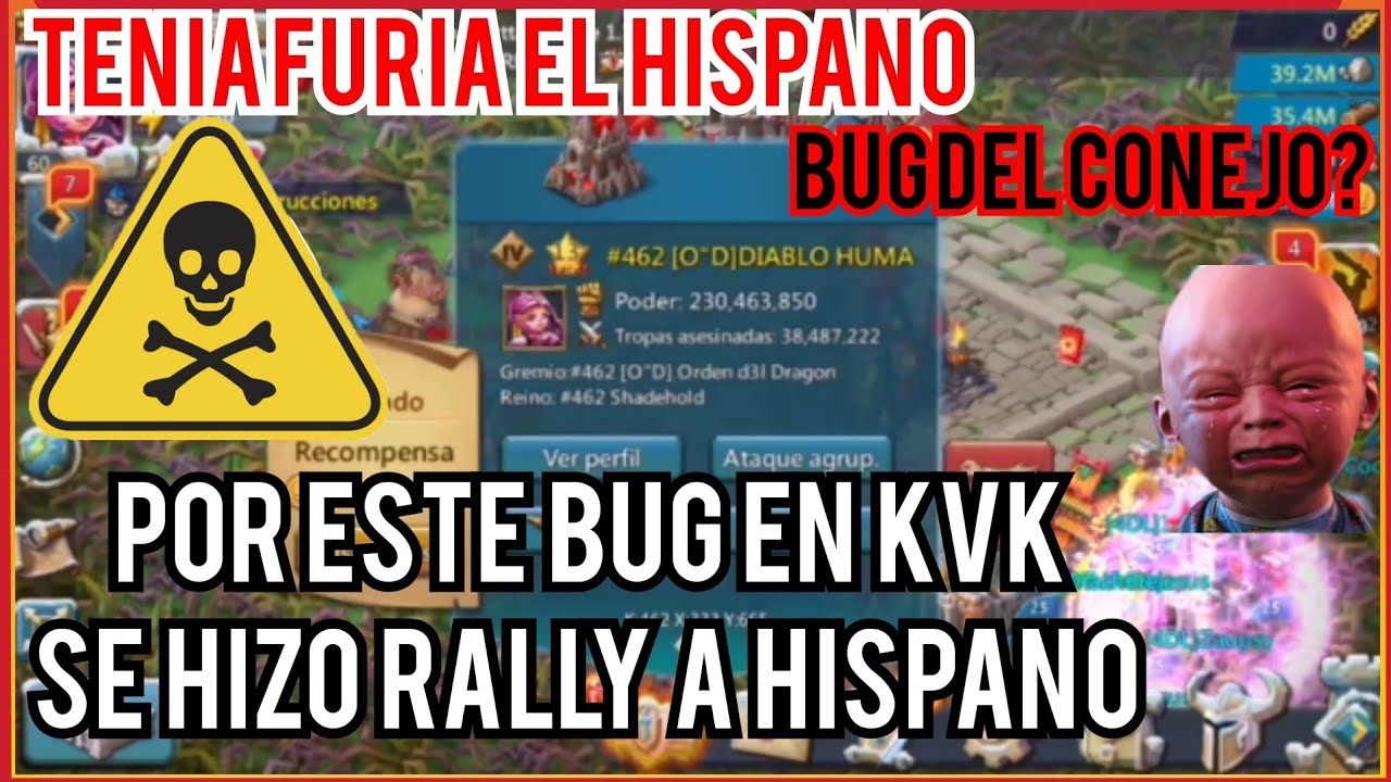 POR ESTE GRAN BUG(ERROR) EN KVK SE HIZO RALLY A HISPANO DE 230M - ESTABA EN FURIA - LORDS MOBILE ...