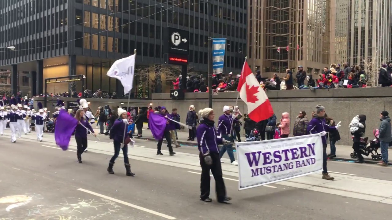Western University Marching Band - Santa Claus Parade - YouTube